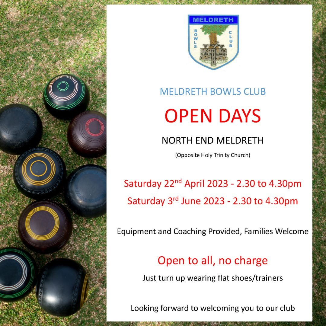 Meldreth Bowls Club – April Open Days — The Listing Magazine